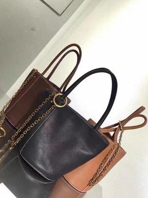 2018 New designed original manufacturer lady fashionable first layer leather elegant small chain lady handbag