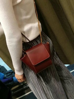 2018 New designed original manufacturer lady fashionable first layer leather elegant small chain shoulder bag