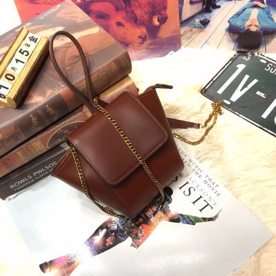2018 New designed original manufacturer lady fashionable first layer leather elegant small chain shoulder bag