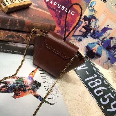 2018 New designed original manufacturer lady fashionable first layer leather elegant small chain shoulder bag