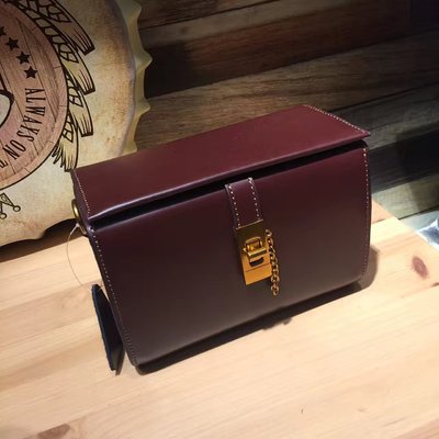 2018 New designed original manufacturer lady fashionable first layer leather high quality box shoulder bag