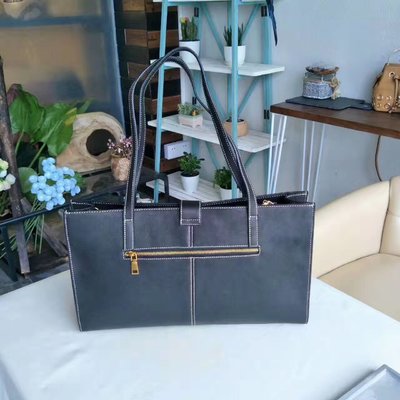 2018 original manufacturer lady fashionable first layer leather high quality big design shopping bag