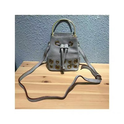 2018 original manufacturer lady fashionable first layer leather high quality special design lady small bucket bag