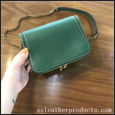2018 New designed original manufacturer lady fashionable first layer leather zipper design shoulder bag