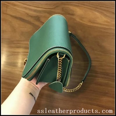 2018 New designed original manufacturer lady fashionable first layer leather zipper design shoulder bag