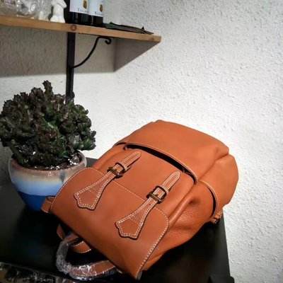 2018 New designed original manufacturer lady fashionable first layer leather lady  big backpack