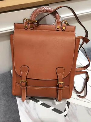 2018 New designed original manufacturer lady fashionable first layer leather lady classical big backpack