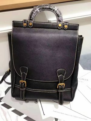 2018 New designed original manufacturer lady fashionable first layer leather lady classical big backpack