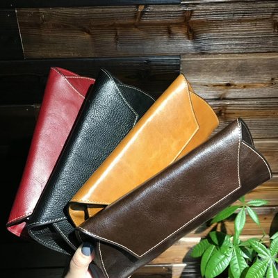 2018 hot sale original manufacturer  first layer leather vitage lady long purse