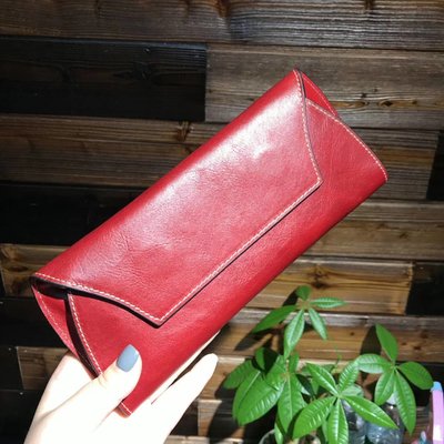 2018 hot sale original manufacturer  first layer leather vitage lady long purse
