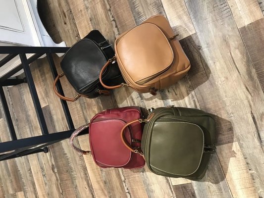2018 hot sale good quality  top layer leather elegant lady handbag