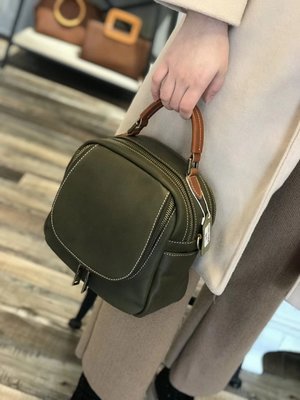 2018 hot sale good quality  top layer leather elegant lady handbag