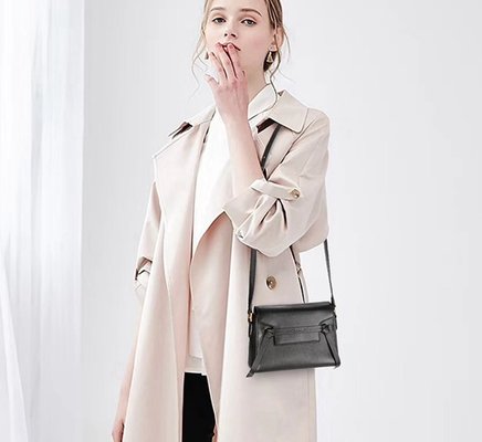 2018 trendy designed original manufacturer top grain leather lady shoulder bag