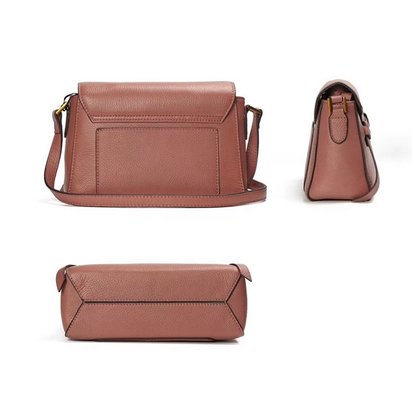 2018 trendy designed original manufacturer top grain leather lady shoulder bag