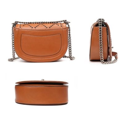2018 fashion designed original manufacturer top layer leather lady chain bag