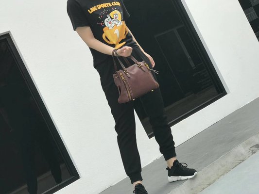 2018 hot sale trendy designed original manufacturer leather lady handbag