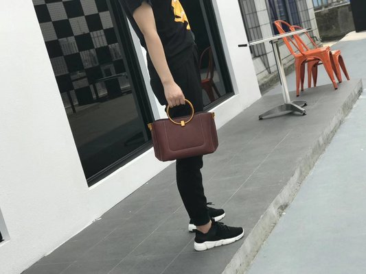 2018 hot sale trendy designed original manufacturer leather lady casule handbag