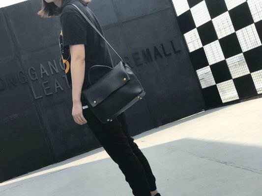 2018 trendy designed original manufacturer high quality soft leather lady  handbag