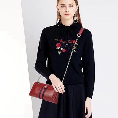 2018 hot sale trendy design original manufacturer lady leather chain bag