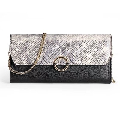 2018 new designed original manufacturer lady top layer leather clutch