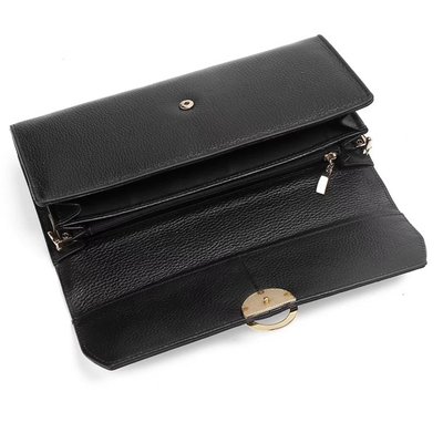 2018 new designed original manufacturer lady top layer leather clutch