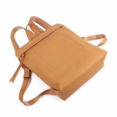 2018 newest design original manufacturer lady leather casual backpack