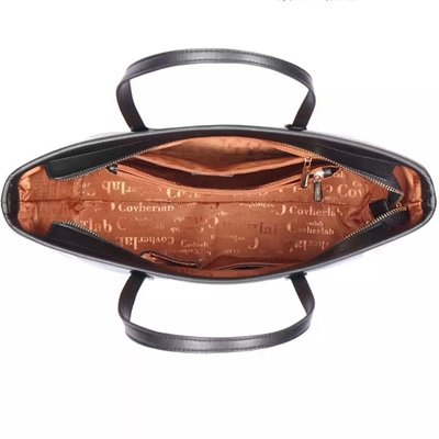 2018 hot sale high quality first layer cow leather printing lady tote bag