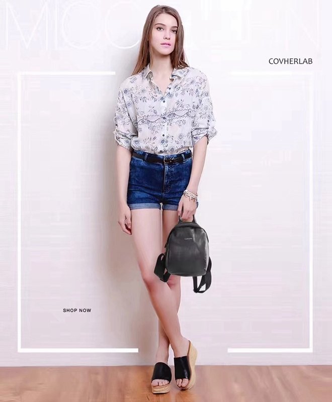 2018 chinese original manufacturer fashion high quality first layer cow leather lady lovely backpack