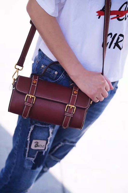 2018 trendy design original manufacturer  first layer leather vitage lady shoulder bag
