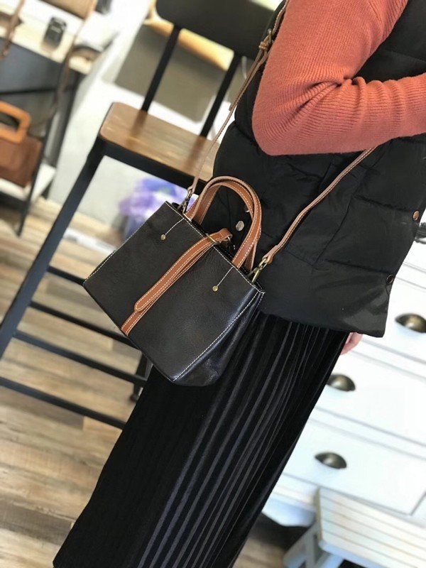 2018 hot sale vitage designed original manufacturer leather lady shoulder bag