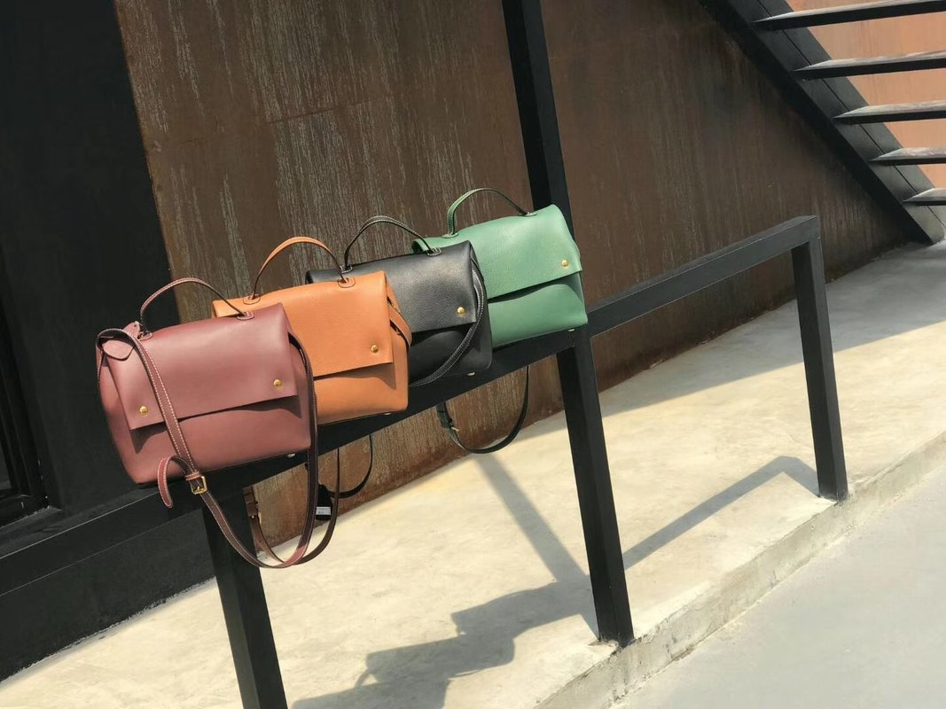 2018 trendy designed original manufacturer high quality soft leather lady  handbag