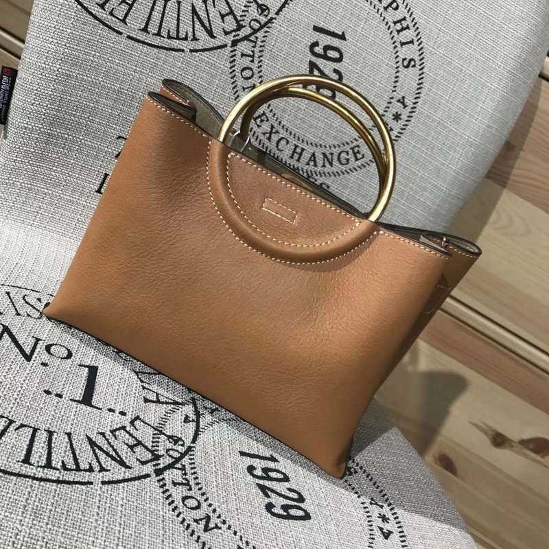 2018 fashion designed original manufacturer first grain leather soft lady handbag