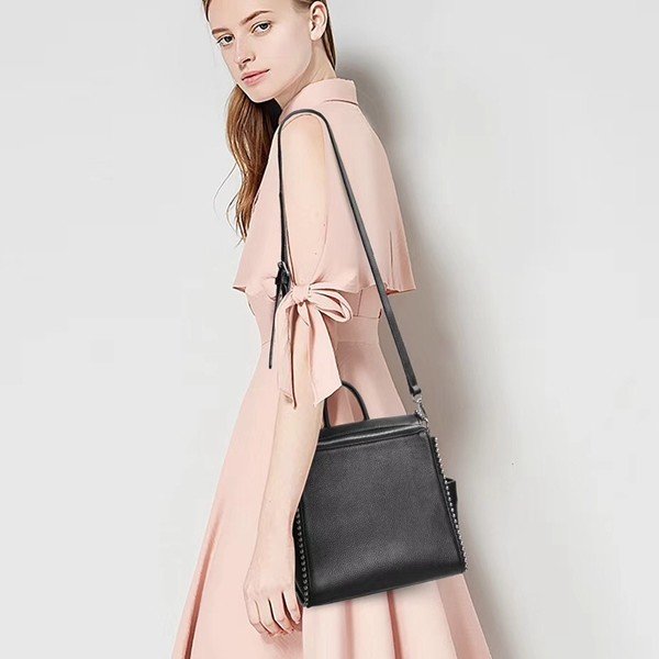 2018 hot sale original manufacturer casual lady leather backpack