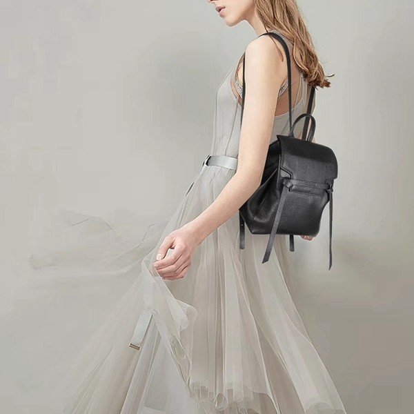 2019 hot sale original manufacturer trendy design lady leather backpack