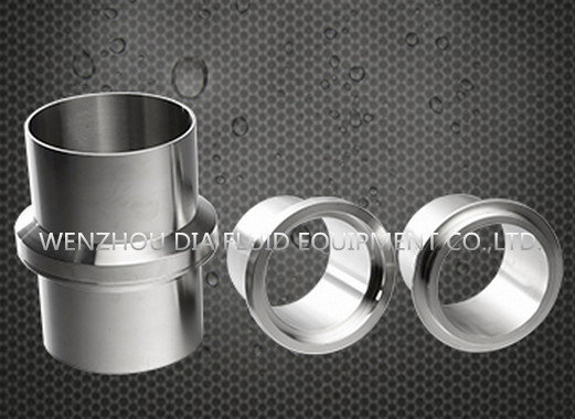 Polishing Long Forged SS Ferrule / Sanitary Clamp Fittings L 28.6MM