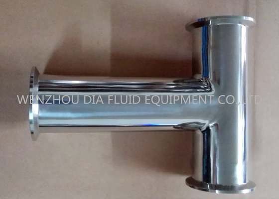1.25mm ,1.5mm Unstadard 304 Stainless Steel Sanitary Fittings Clamp Tee