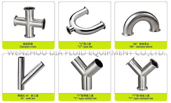 ASTM A403 Wp304 Seamless Stainless Steel Sanitary Fittings for Food Industry