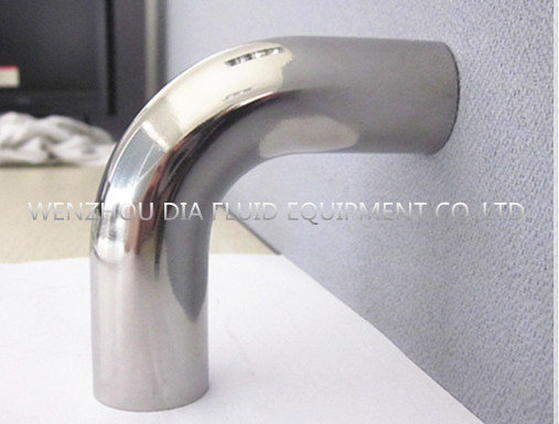 SS316L Sanitary Elbow Welded With Straight End - Long Type , 1 - 4 Inch 90 Degree Elbow