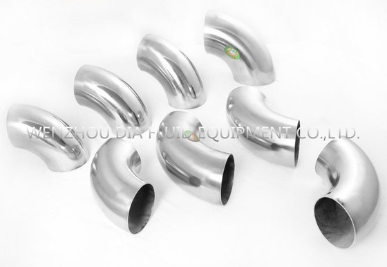 Ornamental Sanitary Short Radius Elbows Cold Formed , 1.5MM Thickness