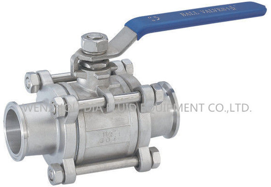 1/2” - 3” Manual Floating q81f Industrial Ball Valves With Clamp End -20° C ~ + 150° C