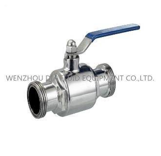 T Or L Type DIN-1.4301 / 1.4307 Thread 2PC Sanitary Ball Valve For Chemical Industry