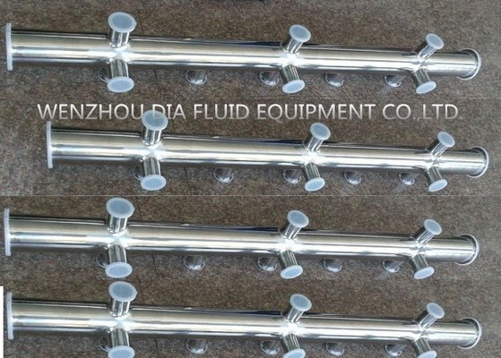 Un - Standard Long Tee Stainless Steel Sanitary Fittings With Mirror Polish or Hair Line