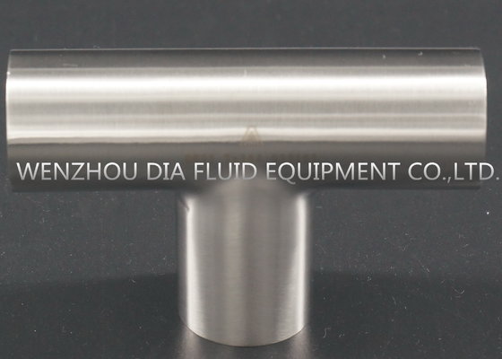 Thread Stainless Steel Sanitary 3a Short Equal Tee Pipe Fittings For Milk , Juice Industry