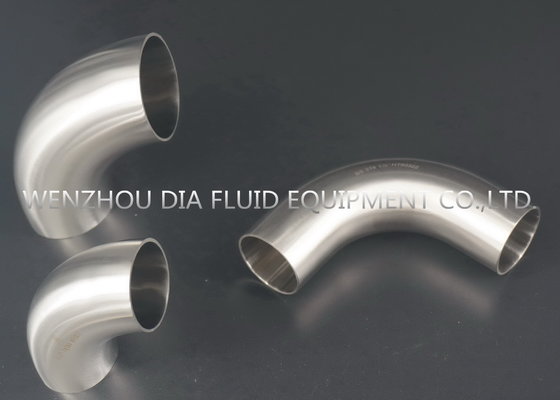 Petroleum Industrial Sanitary Elbow , 1/2" - 6" 90 Degree Pipe Bend