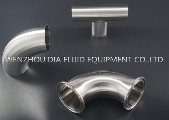 3A SMS DIN BS Standard Stainless Steel Sanitary Fittings304  / 316L Stainless Steel Pipe Fittings