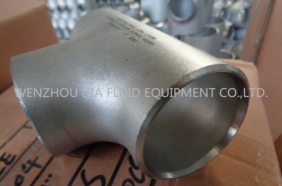 304L  ASTM A403 Alloy Or Stainless Steel Pipe Fittings Welded / 22mm Equal Tee