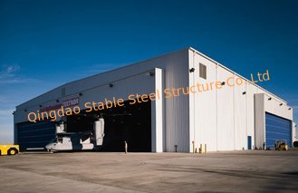 China light prefabricated construction steel structure aircraft hangar design supplier