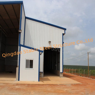 Large Galvanized Steel Structure Workshop Shed with Discount and best design supplier