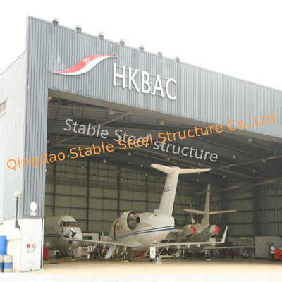 Prefabricated Wide Span Steel Buildings for Hangar with stable steel structure supplier