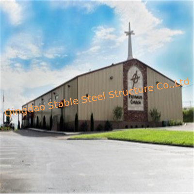 Modern Design Steel structure Church Building with Low Cost and large space supplier